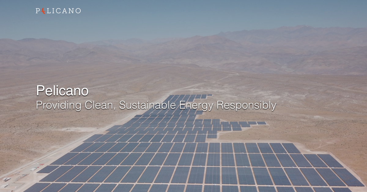 Pelicano - Providing Clean, Sustainable Energy Responsibly